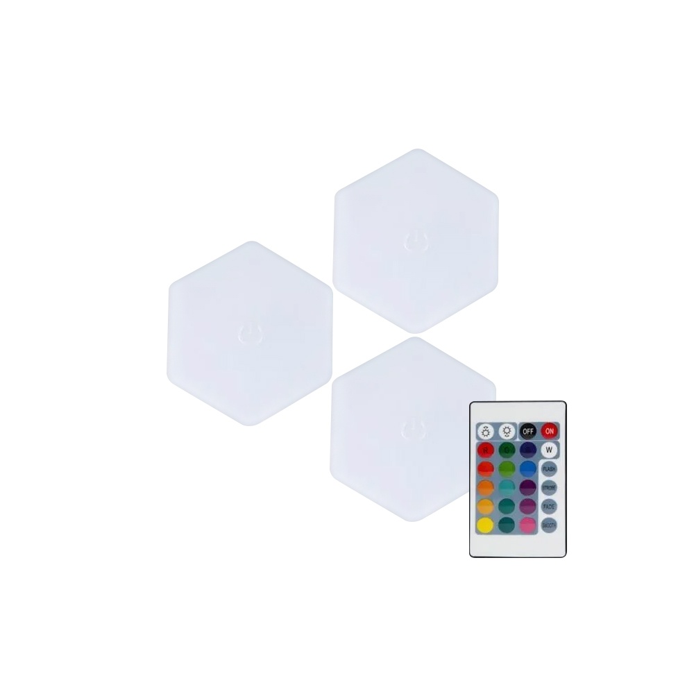SET MODULOS LED HEXAGONALES RGB Iluminacion Decoración Varios