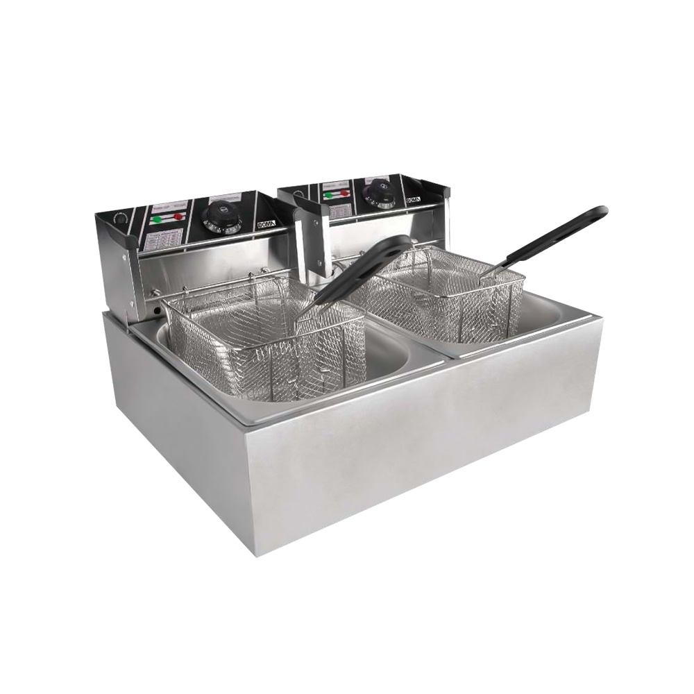 FREIDORA DE ACEITE ELÉCTRICA BOMA 6 LITROS X 2 Hogar Freidoras Aceite